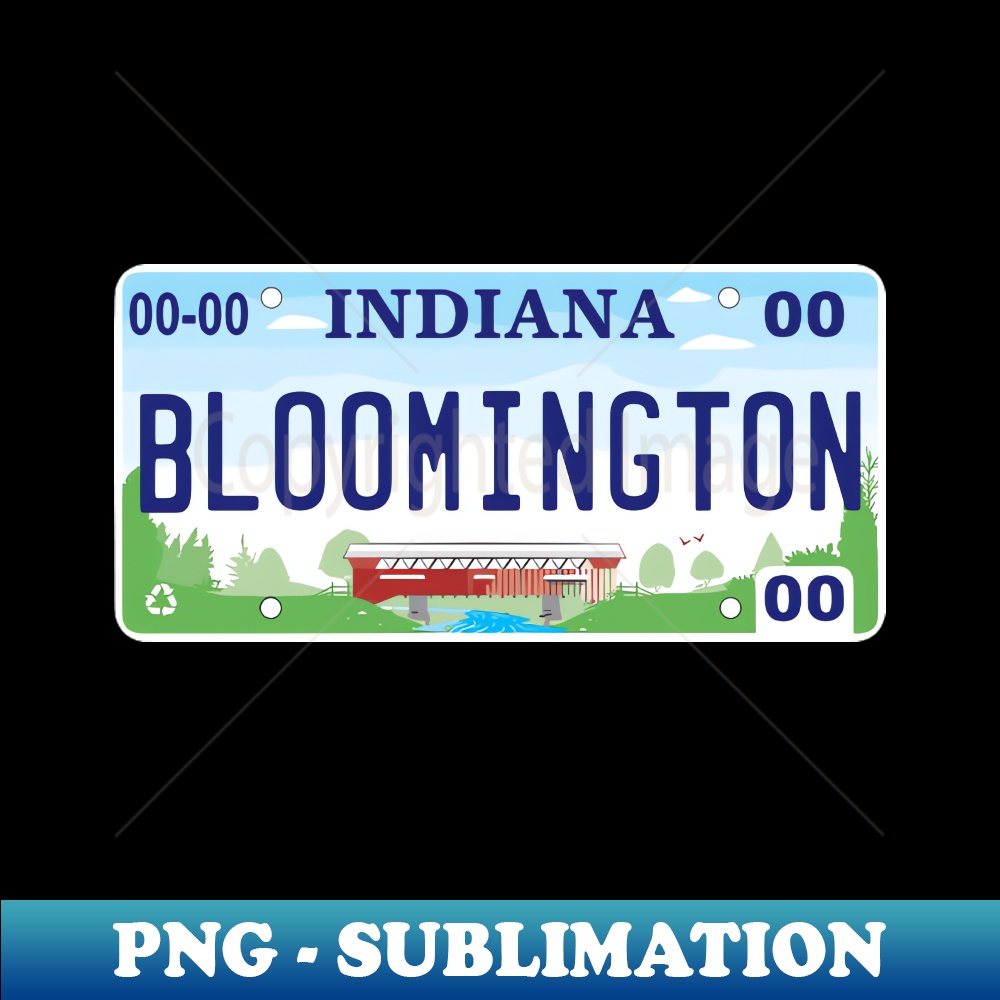 Bloomington Indiana License Plate - Special Edition Sublimat | Inspire ...