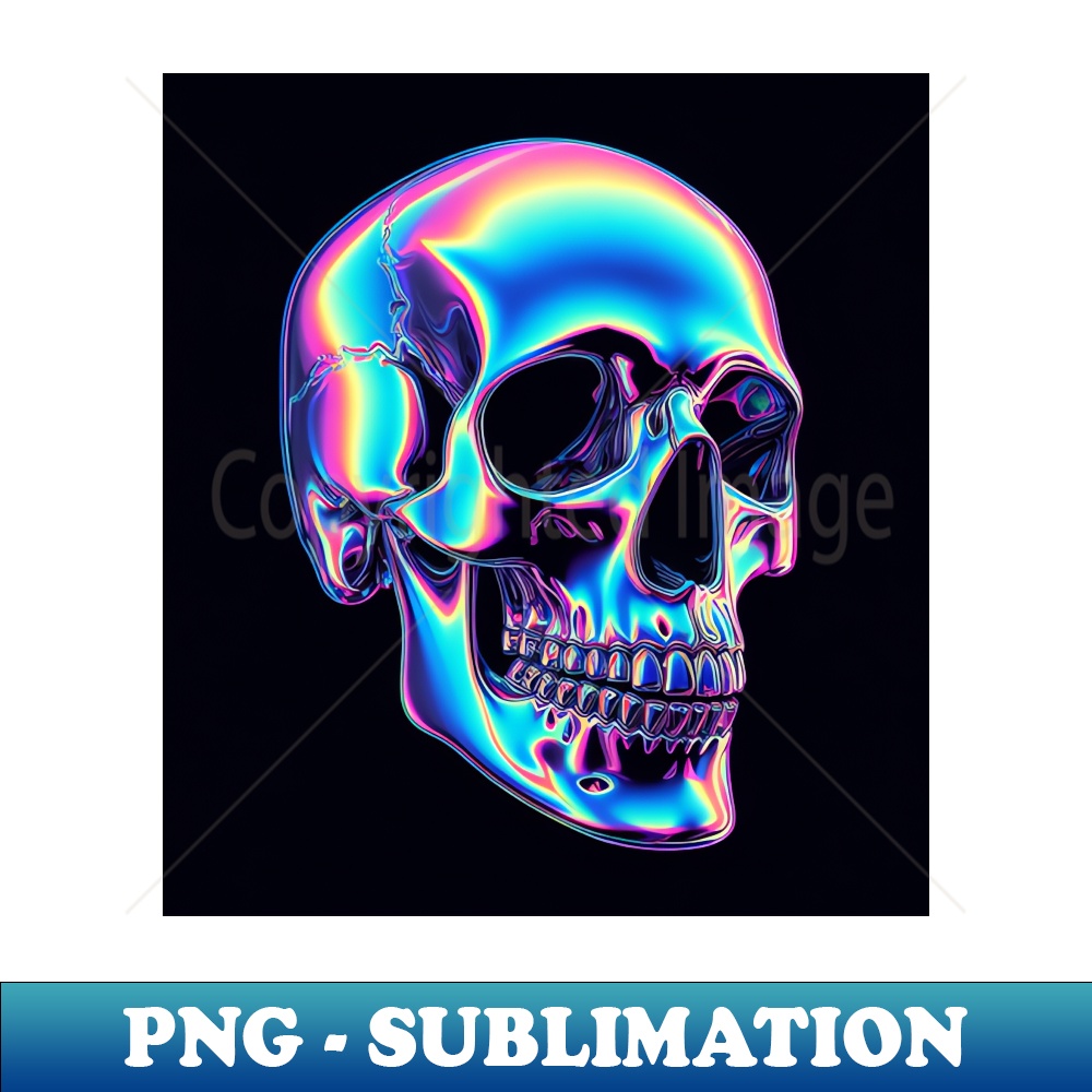 Holographic Skull - PNG Transparent Digital Download File fo | Inspire ...