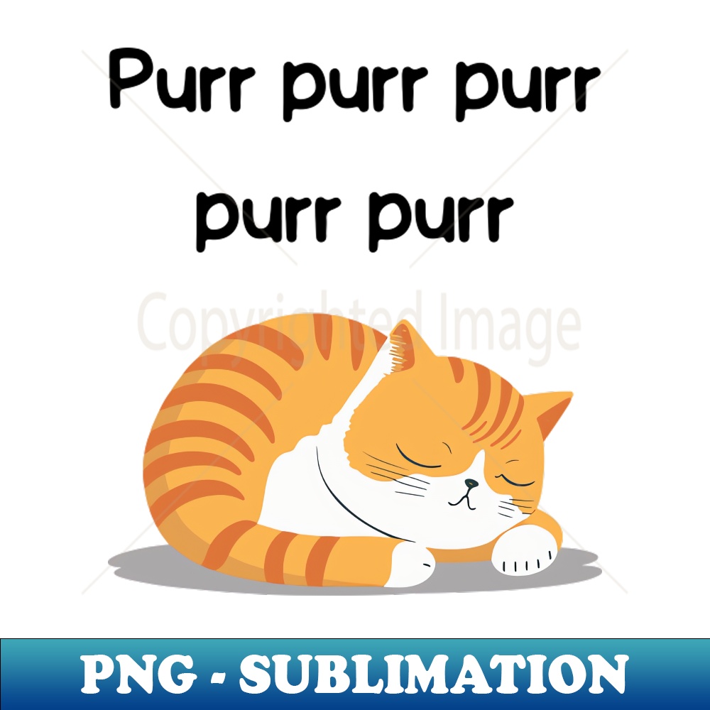Sleeping Affirmation Cat - Purr purr purr Cat Lover Gift L | Inspire Uplift