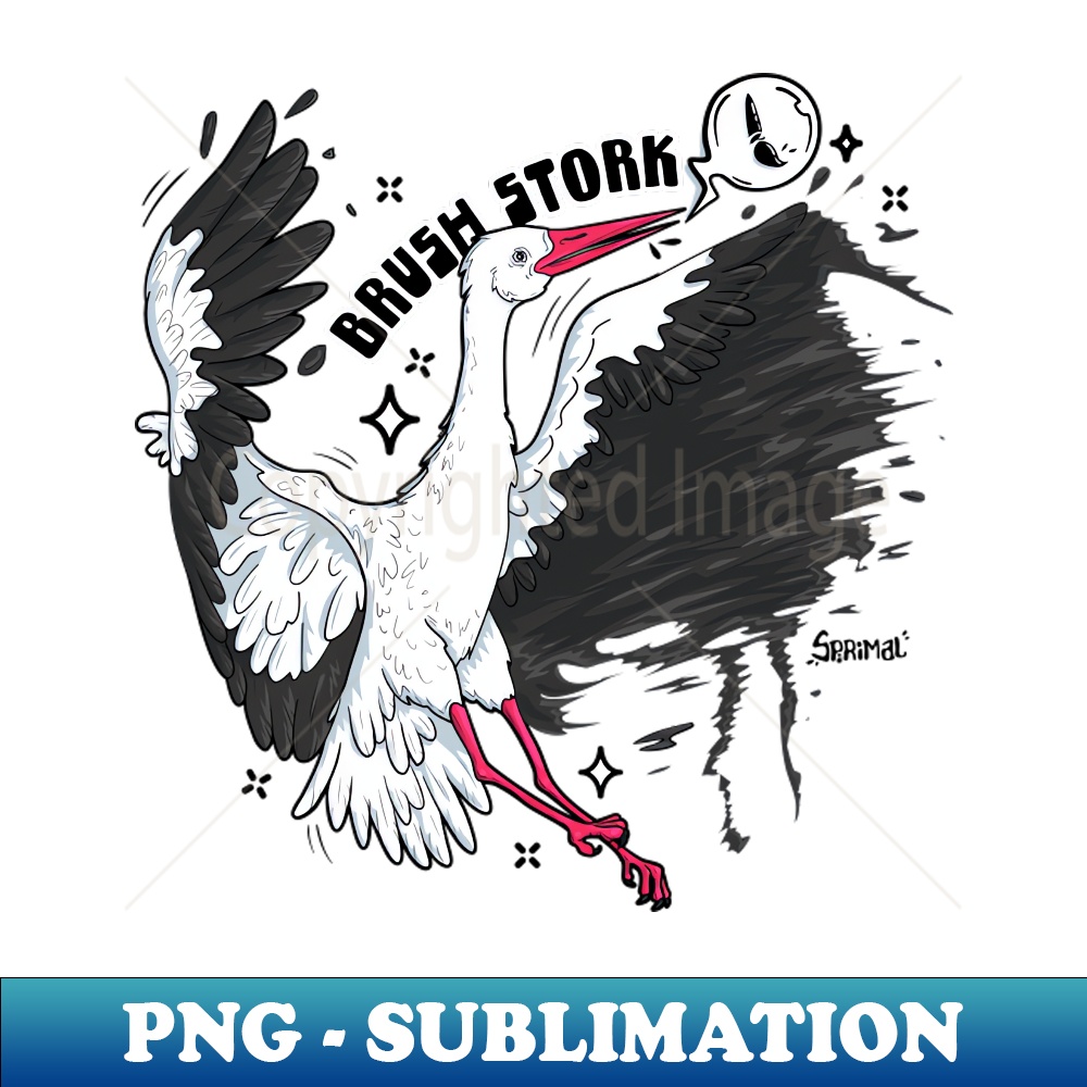 Brush stork brush stroke pun - Digital Sublimation Download | Inspire ...