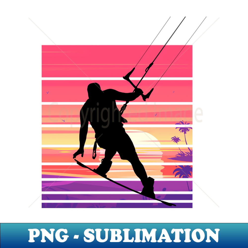Retro Kiteboarding - Exclusive Sublimation Digital File - Ca - Inspire ...