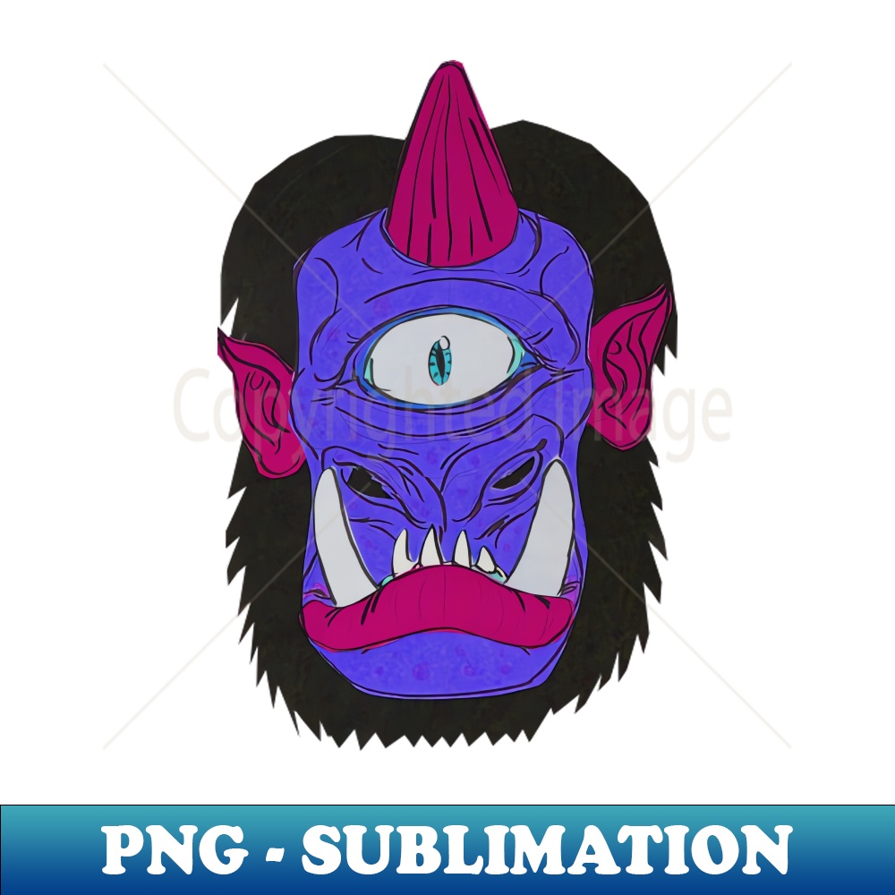 Cyclops Monster Mask Cardboard Papercraft Putrid Purple - In - Inspire ...