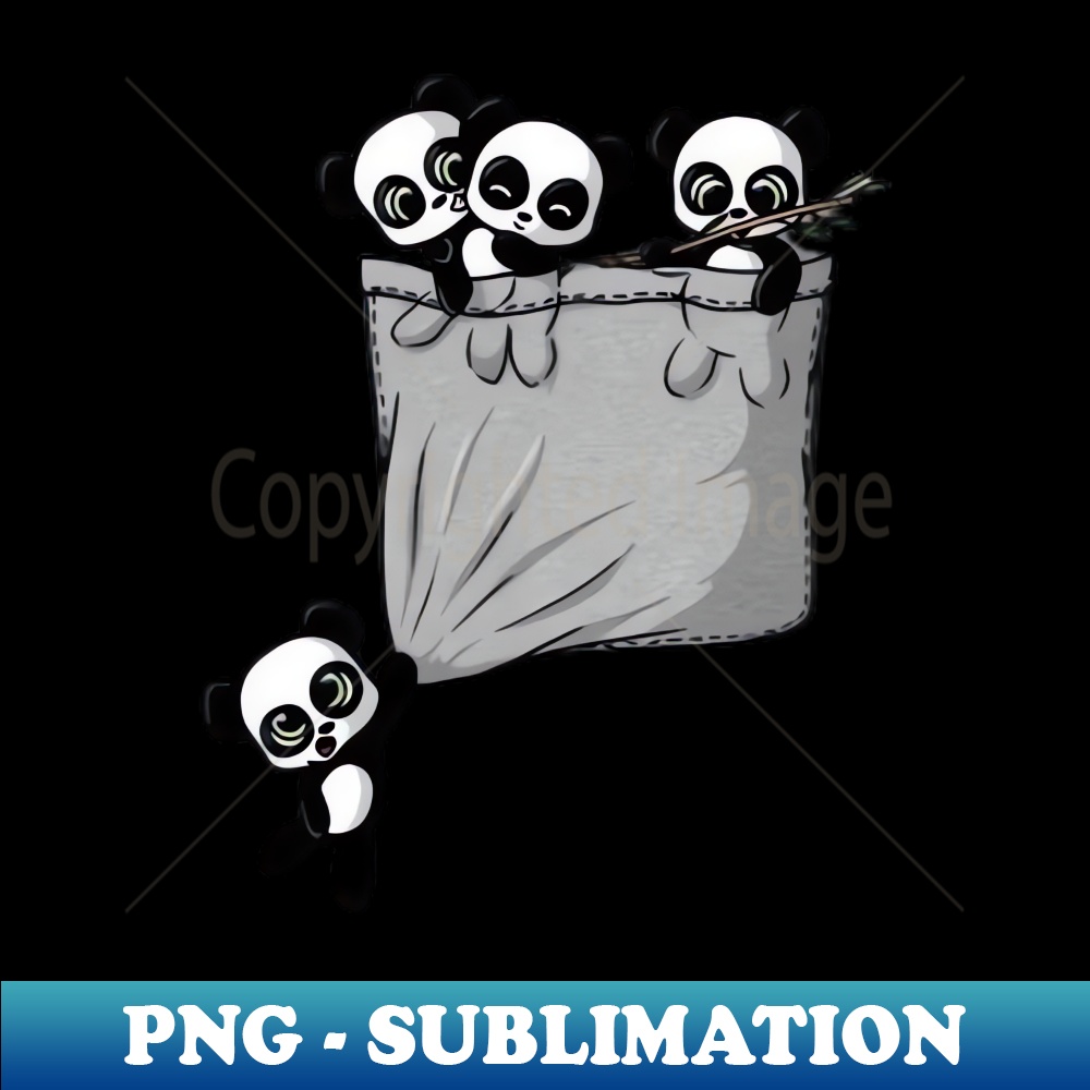 POCKET PANDAS - Exclusive PNG Sublimation Download - Unlock | Inspire Uplift