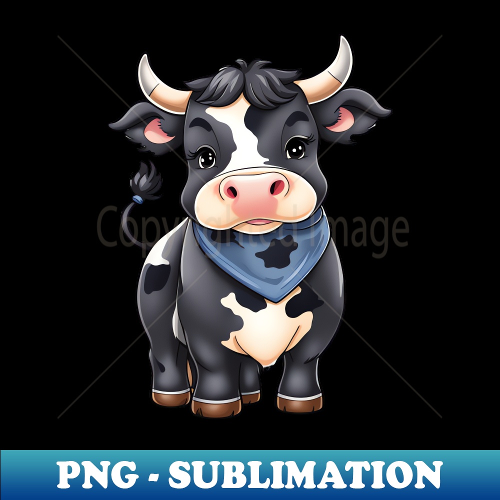 Adorable Chibi Angus Cow - Farmyard Cuteness - Stylish Subli | Inspire ...