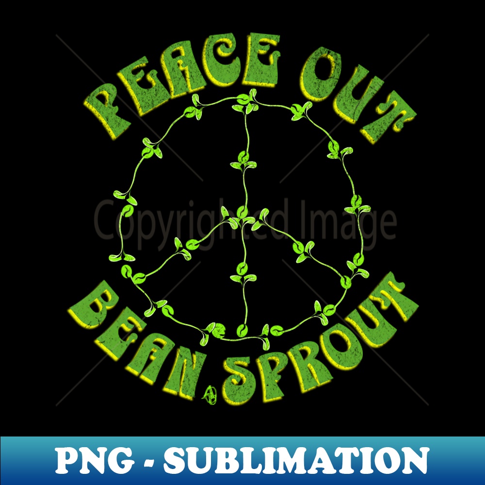 Peace Out Bean Sprout Funny Peace Vegetable - Professional S | Inspire ...