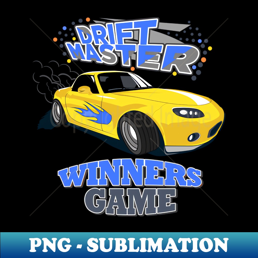 Drift Master Yellow Car design - PNG Sublimation Digital Dow - Inspire ...