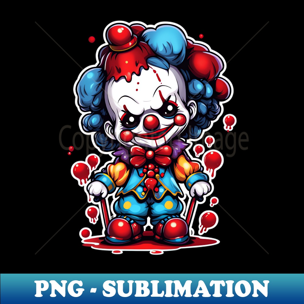 Chibi Killer Clown - Fun Cartoon Character - Instant Sublima - Inspire ...