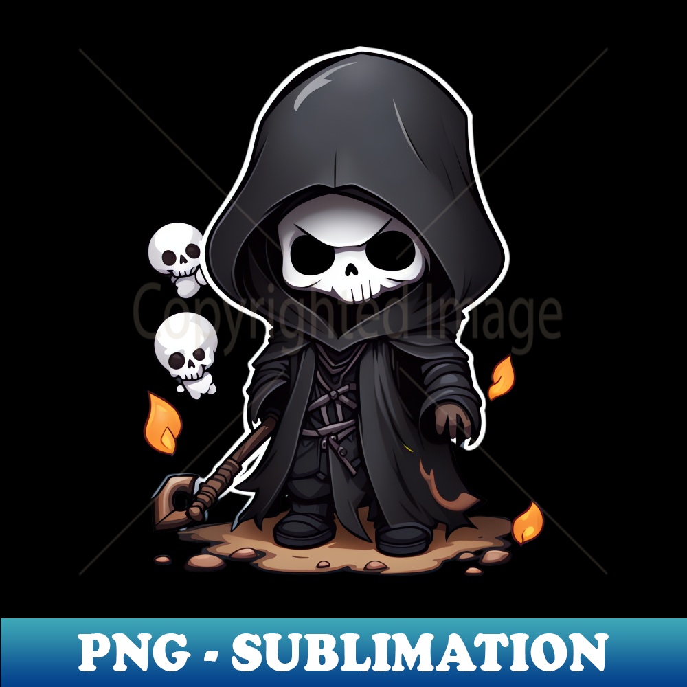 Chibi Reaper - Whimsical Character Art - PNG Transparent Dig | Inspire ...