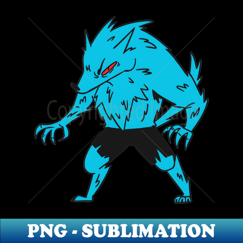 Blue wolfman - Aesthetic Sublimation Digital File - Create w | Inspire ...
