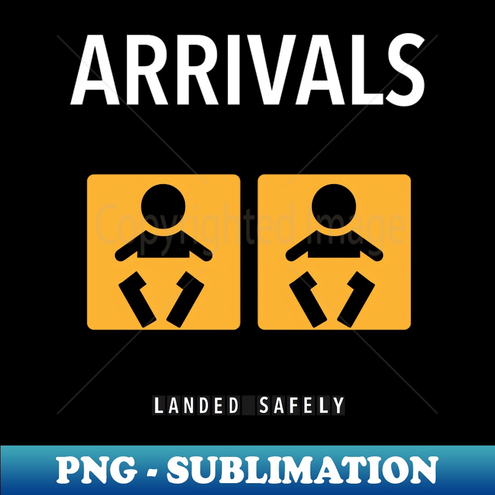 Twin Baby Landed Safely - Instant Sublimation Digital Downlo | Inspire ...