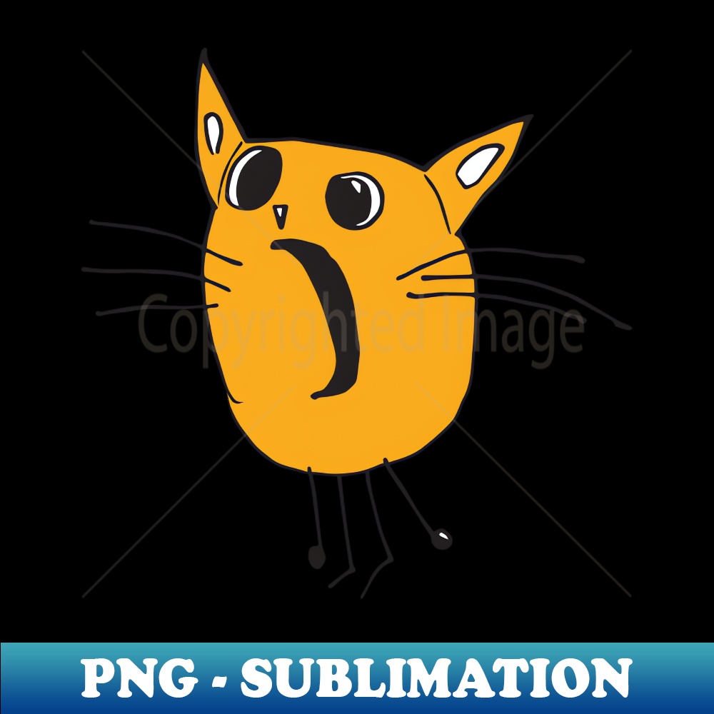 Screaming Cat - PNG Sublimation Digital Download - Defying t | Inspire ...