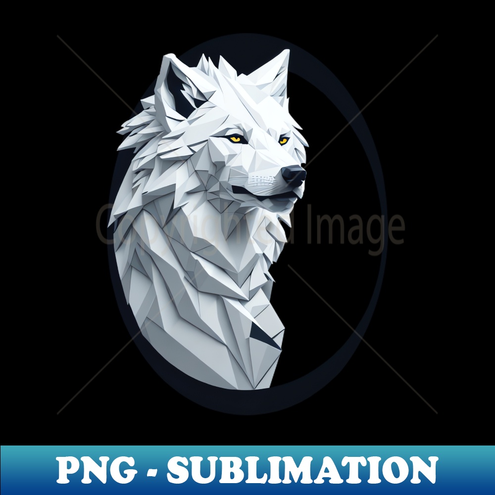 Geometric low poly Alpha Wolf T-shirt - Aesthetic Sublimatio | Inspire Uplift