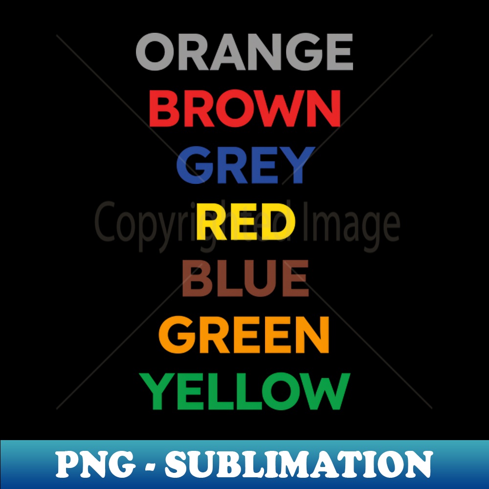 Stroop Effect - Aesthetic Sublimation Digital File - Vibrant | Inspire ...