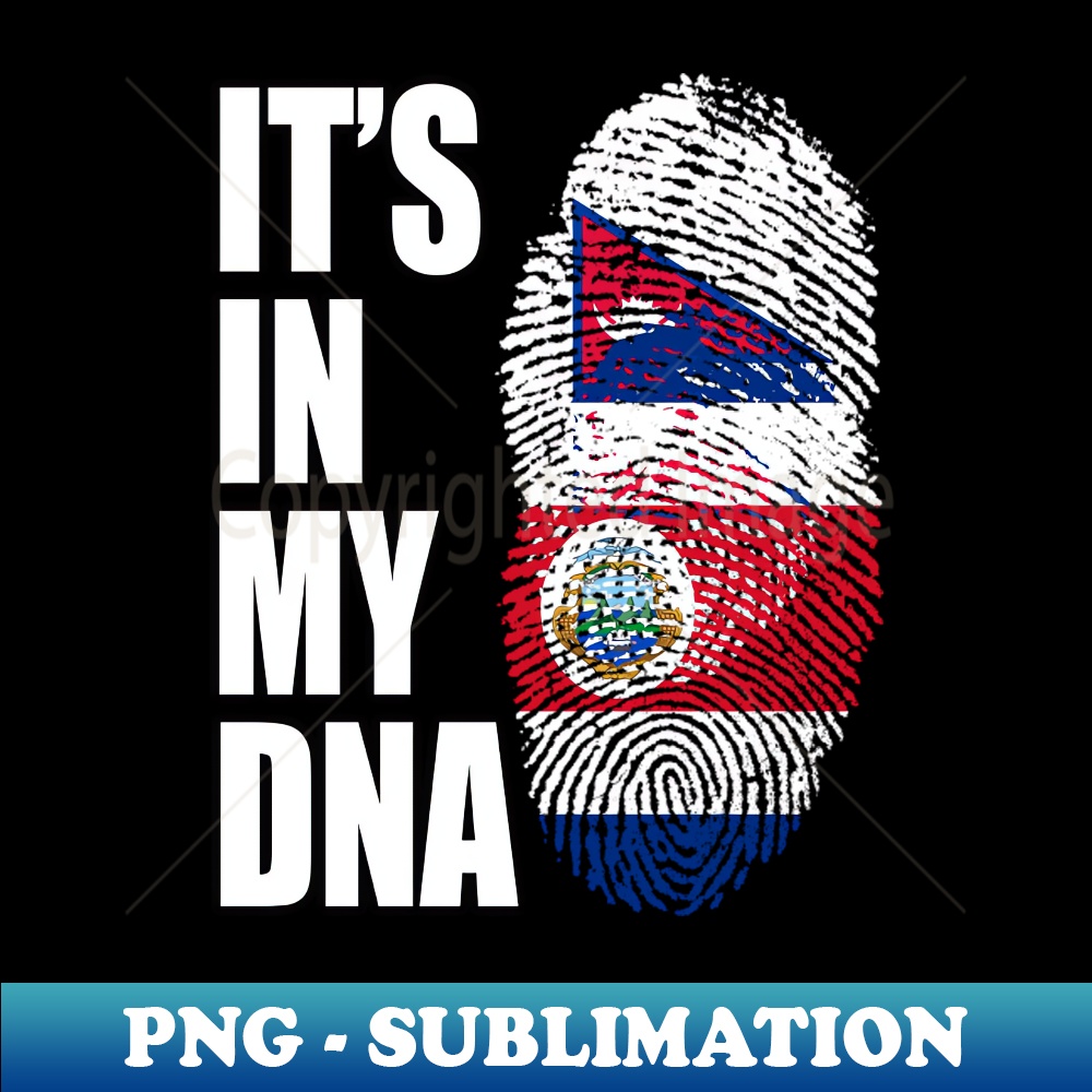 Costa Rican And Nepalese Mix DNA Flag Heritage - Vintage Sub | Inspire ...