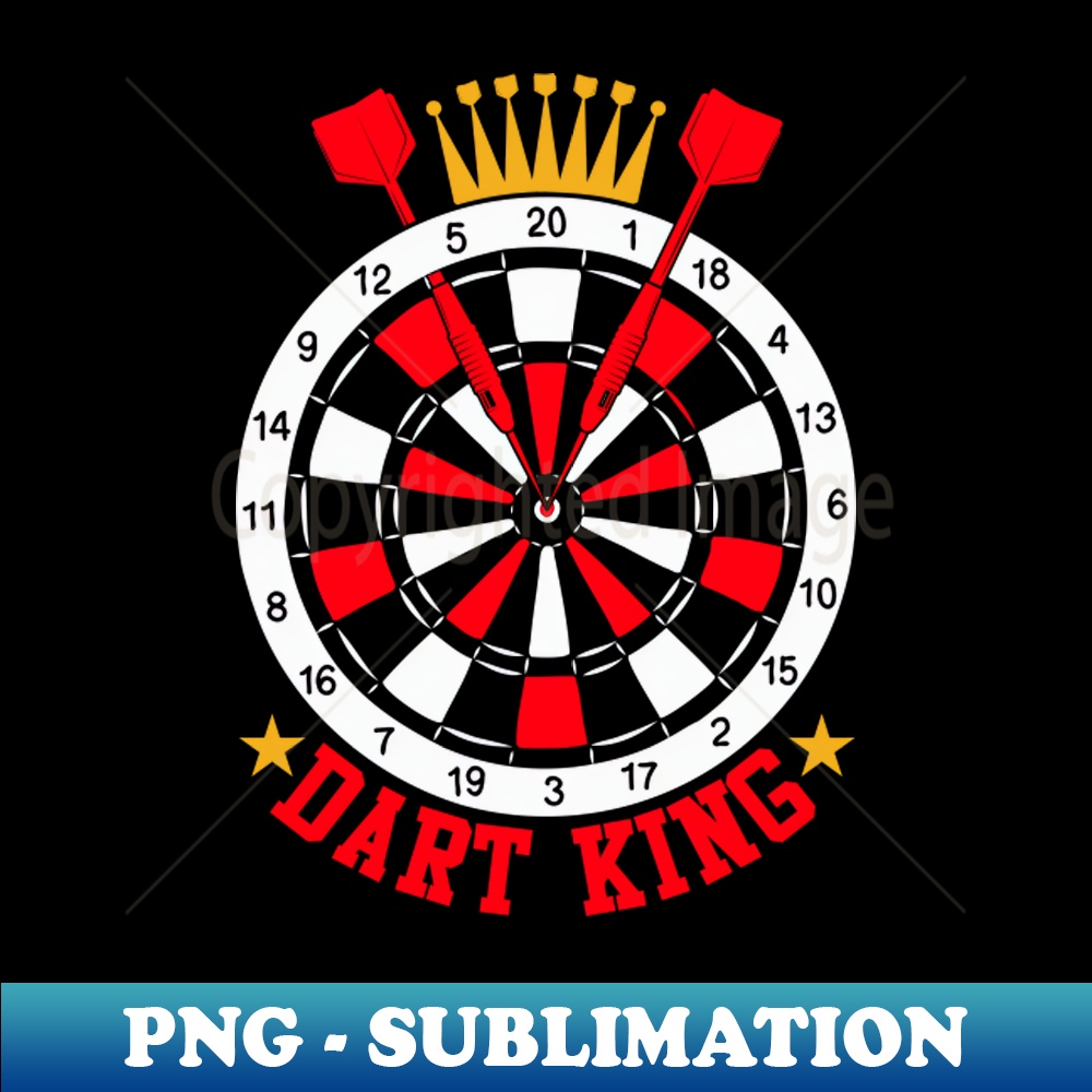 Dart King - Funny Dart Board and Dart Game Lover Men - Vinta | Inspire ...