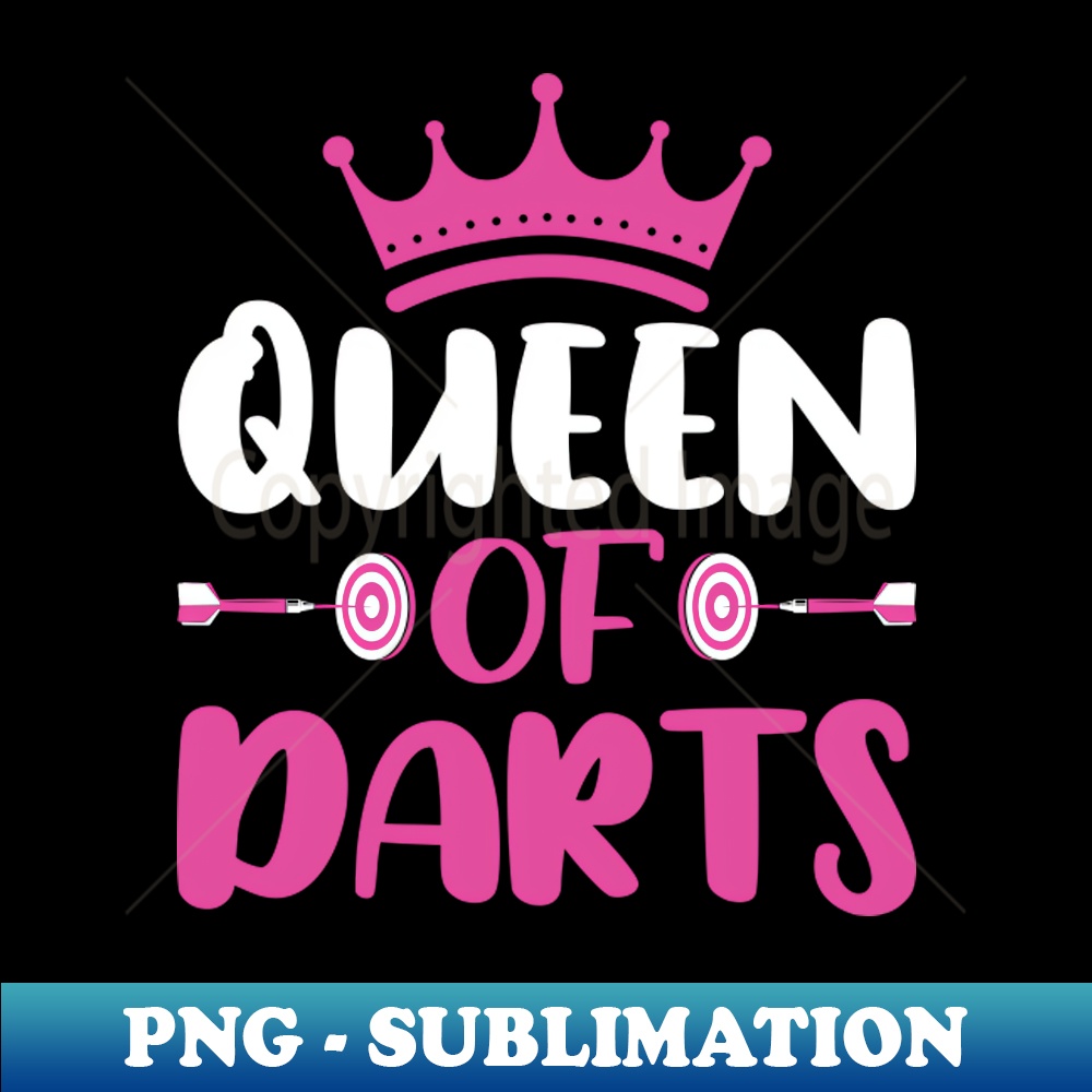 Queen of Darts - Funny Dart Board and Dart Game Lover Women | Inspire ...