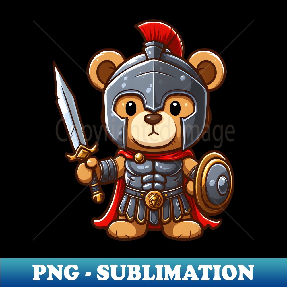 Cute Roman Centurion Bear Kawaii - High-Quality PNG Sublimat | Inspire ...