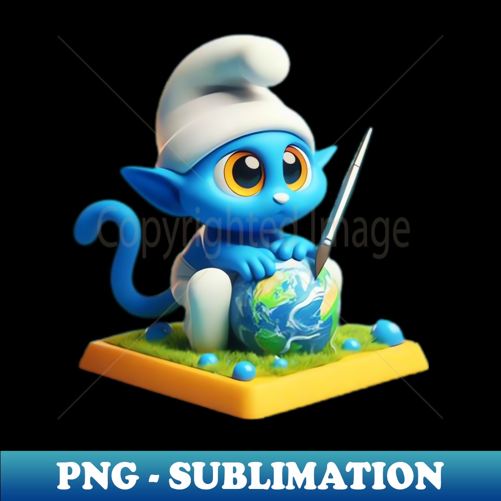 Smurf cat meme - PNG Transparent Sublimation File - Instantl - Inspire ...