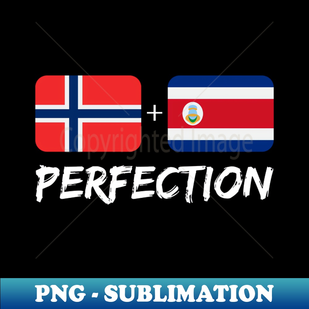 Costa Rican Plus Norwegian Perfection Mix Heritage Flag Gift | Inspire ...