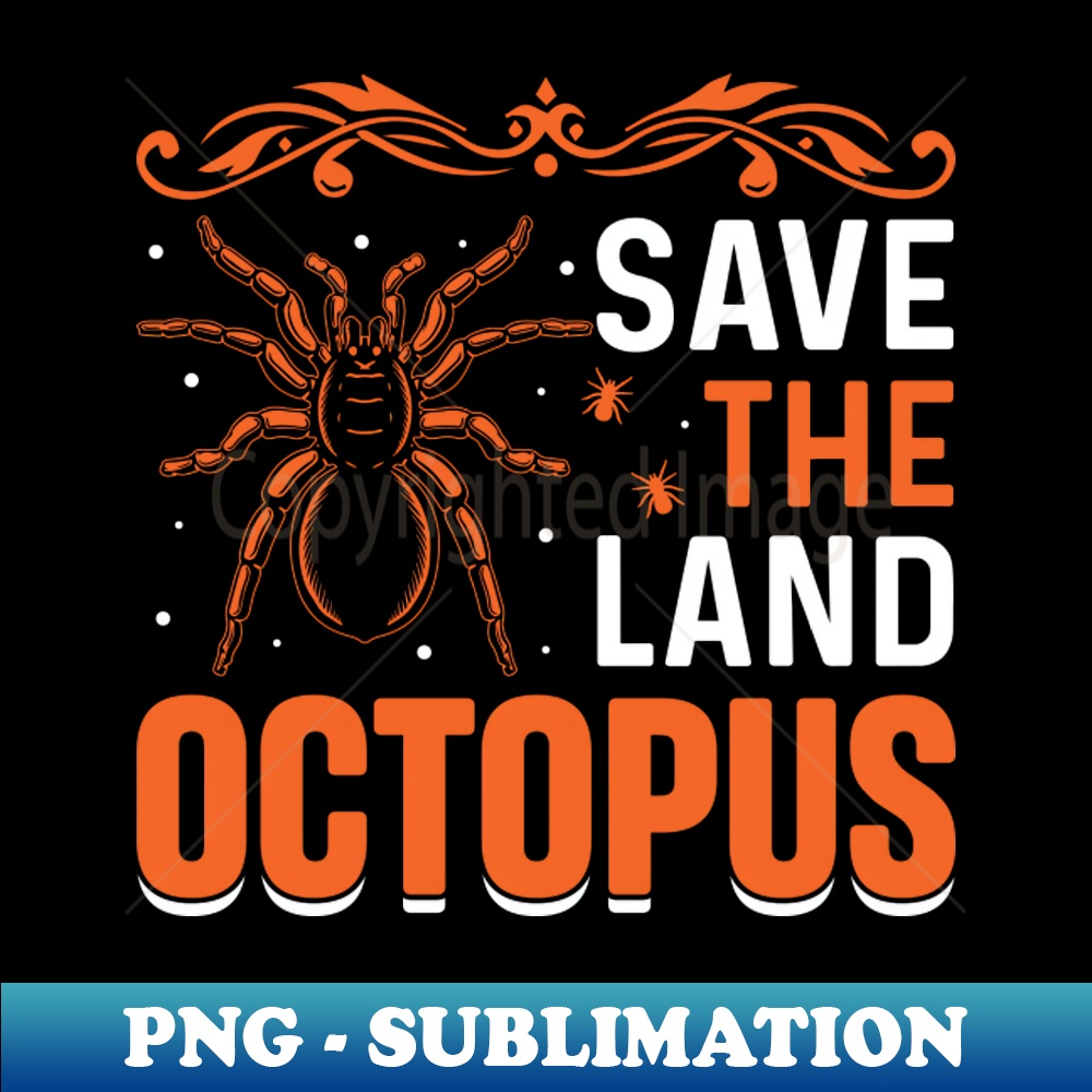 Save the Land Octopus - Tarantula Spider Lover Motivational | Inspire ...