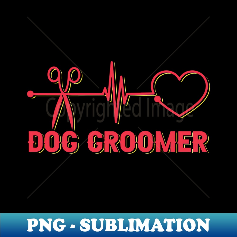 Dog Groomer - Funny EKG Pulse Rate Groomers Furologist - Tre | Inspire ...