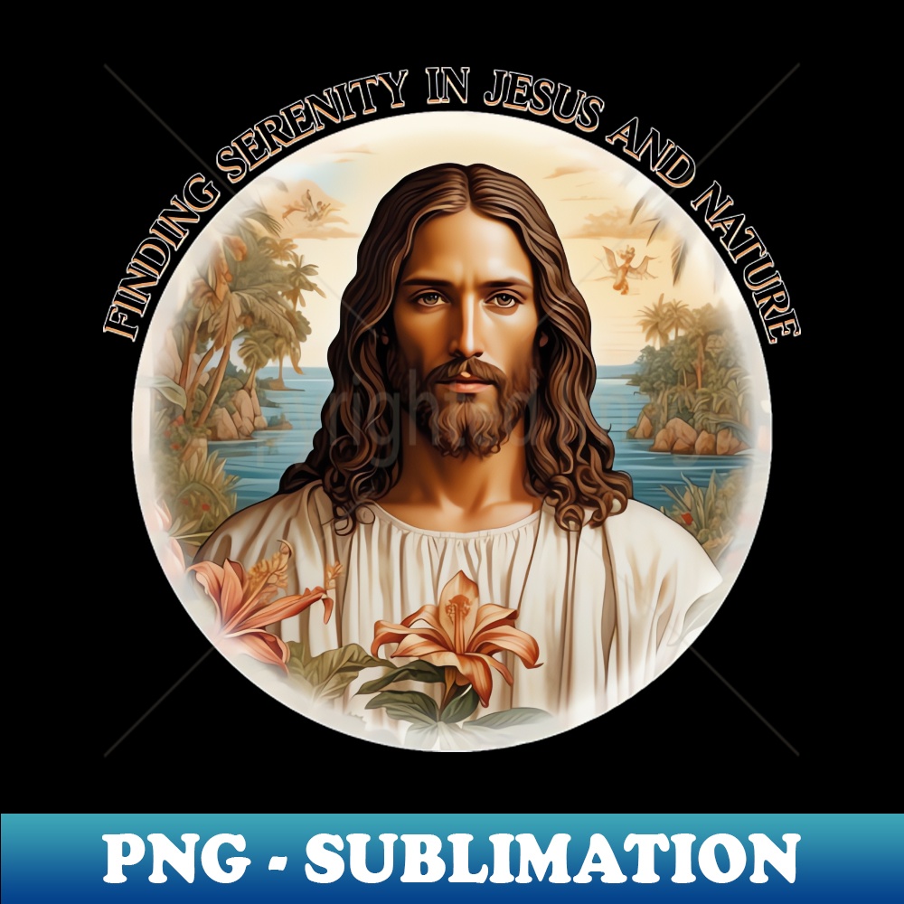 Finding Serenity In Jesus And Nature - Exclusive PNG Sublima | Inspire ...