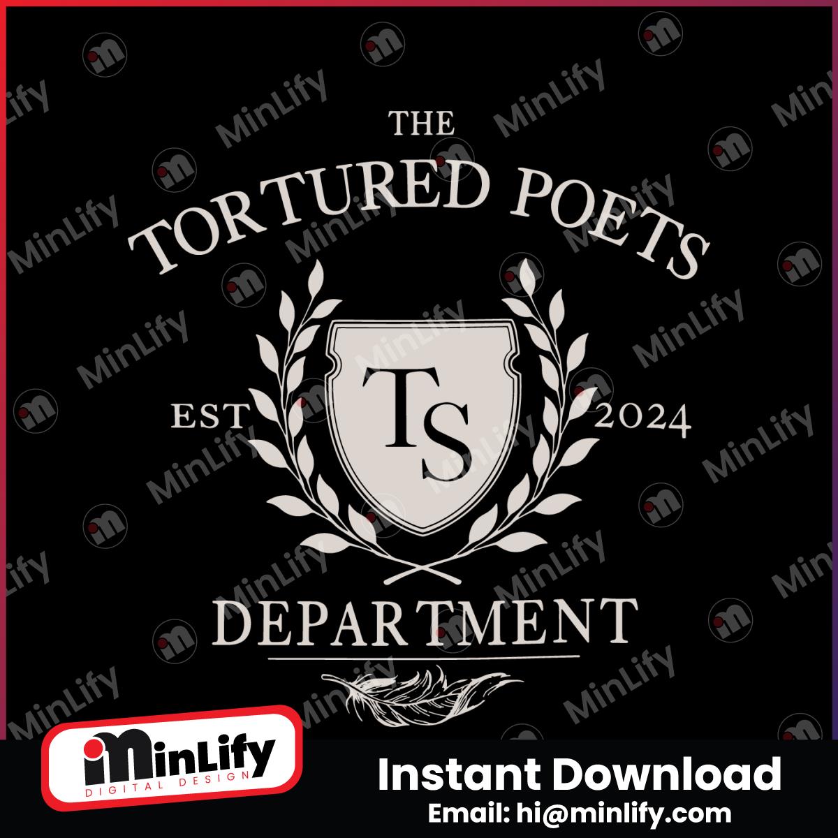 The Tortured Poets Department TS New Album SVG | Inspire Uplift