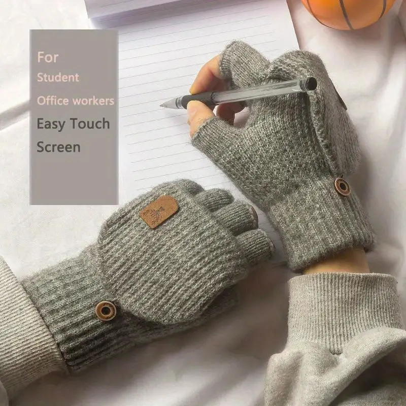 Warm Fingerless Gloves for Men & Women Touchscreen Ready | Inspire Uplift