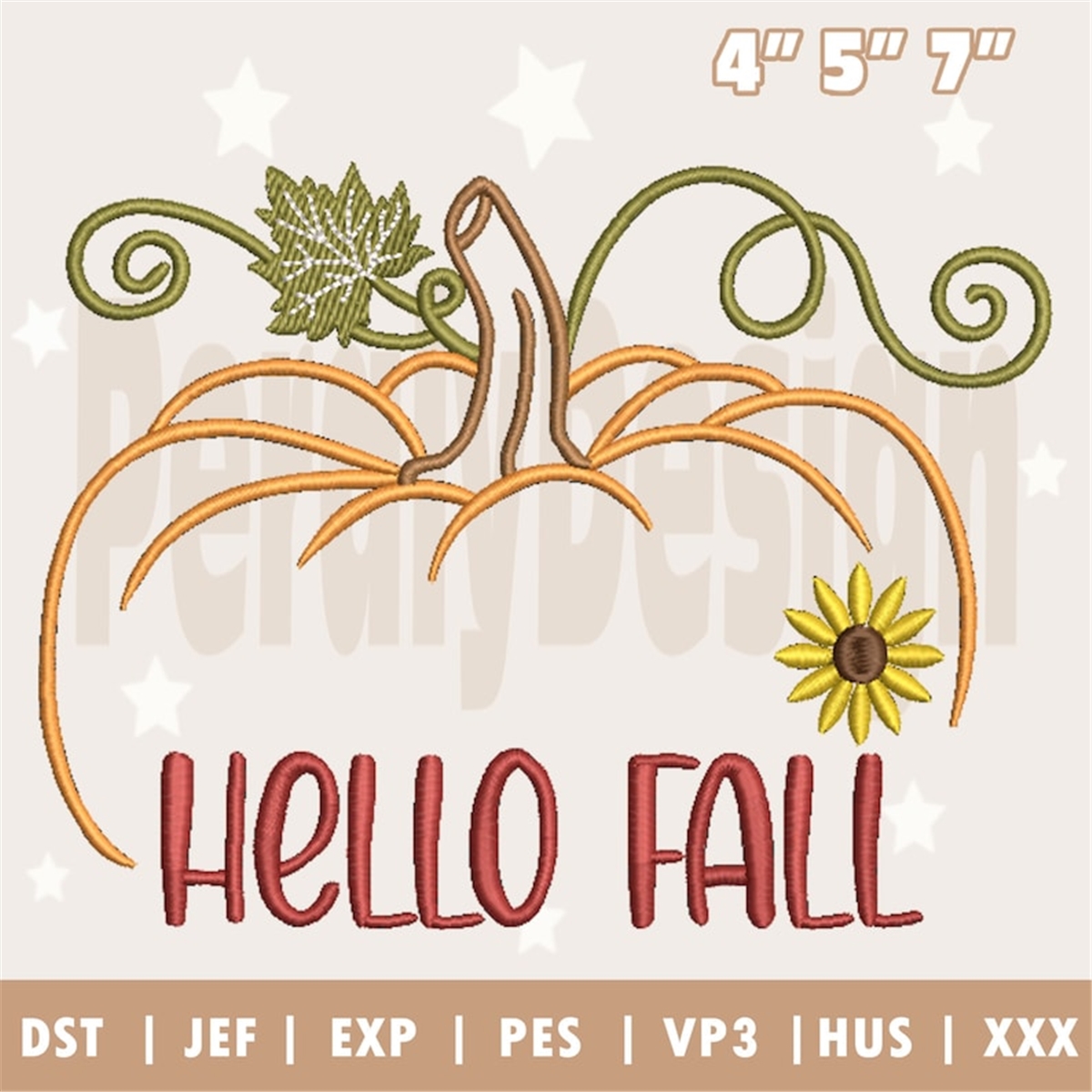 Hello Pumpkin Embroidery Machine Design, Thankful Pumpkin Em | Inspire ...
