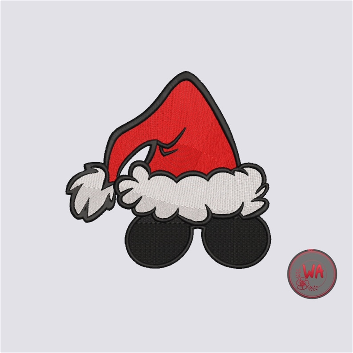 Santa hat embroidery design, Santa hat with glasses embroide - Inspire ...