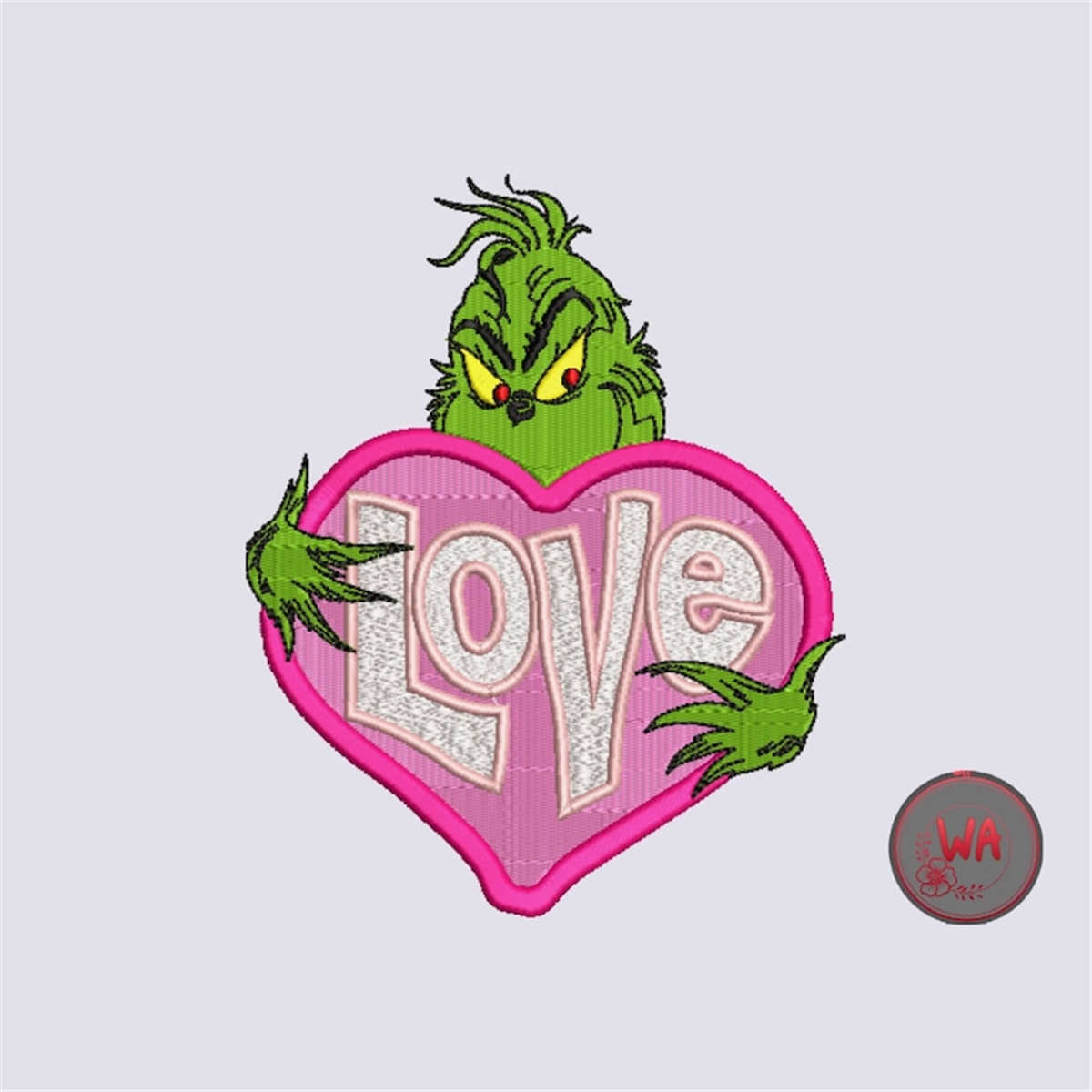 grinch love embroidery design, grinch embroidery design mach | Inspire ...