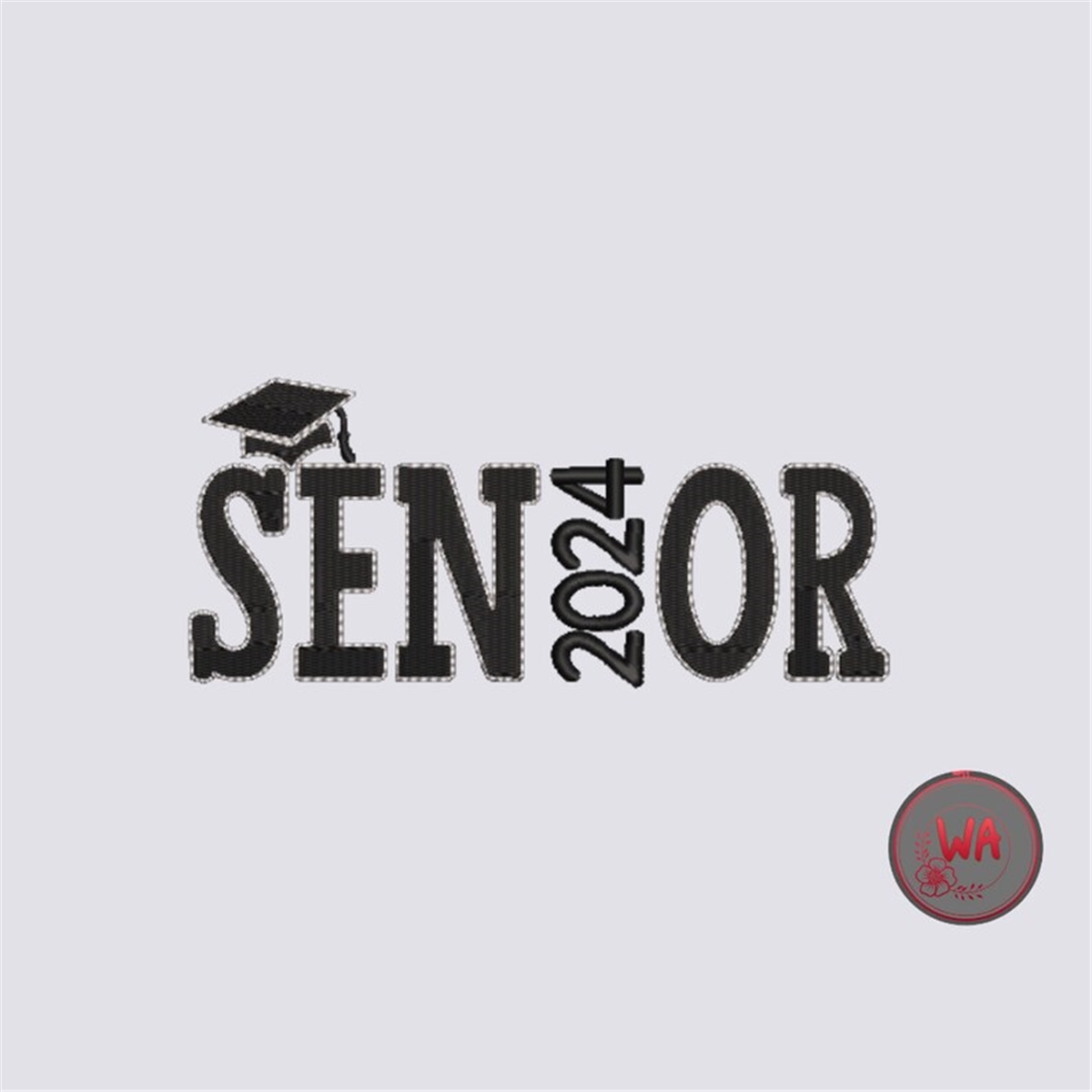 Senior Graduation Embroidery Design, 2024 Graduation Embroid - Inspire ...
