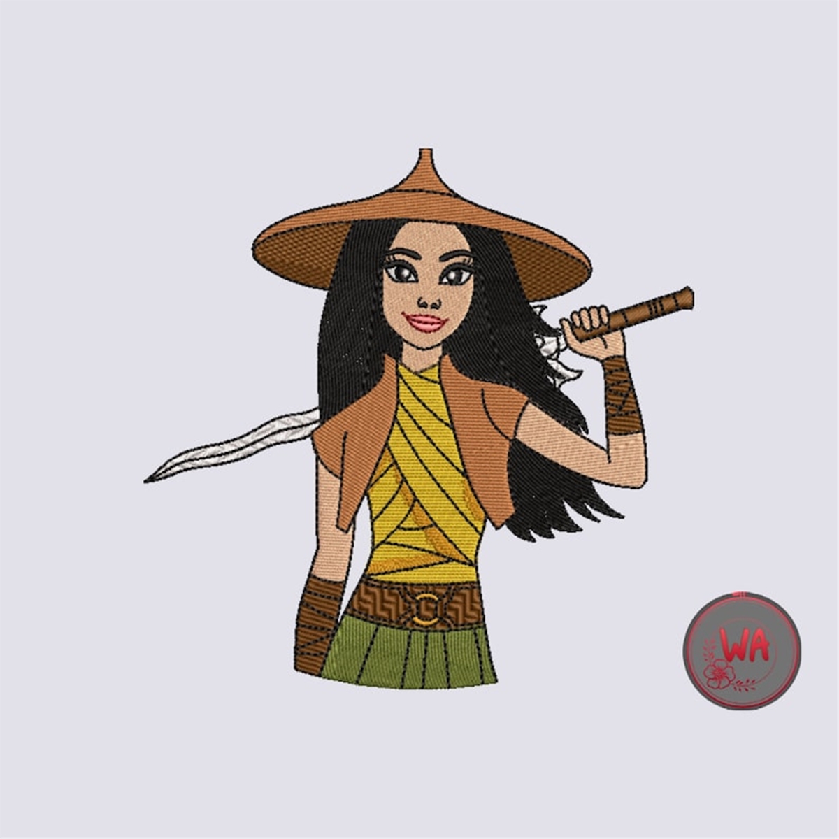 Raya and the Last Dragon Machine Embroidery design, Raya Dig - Inspire ...