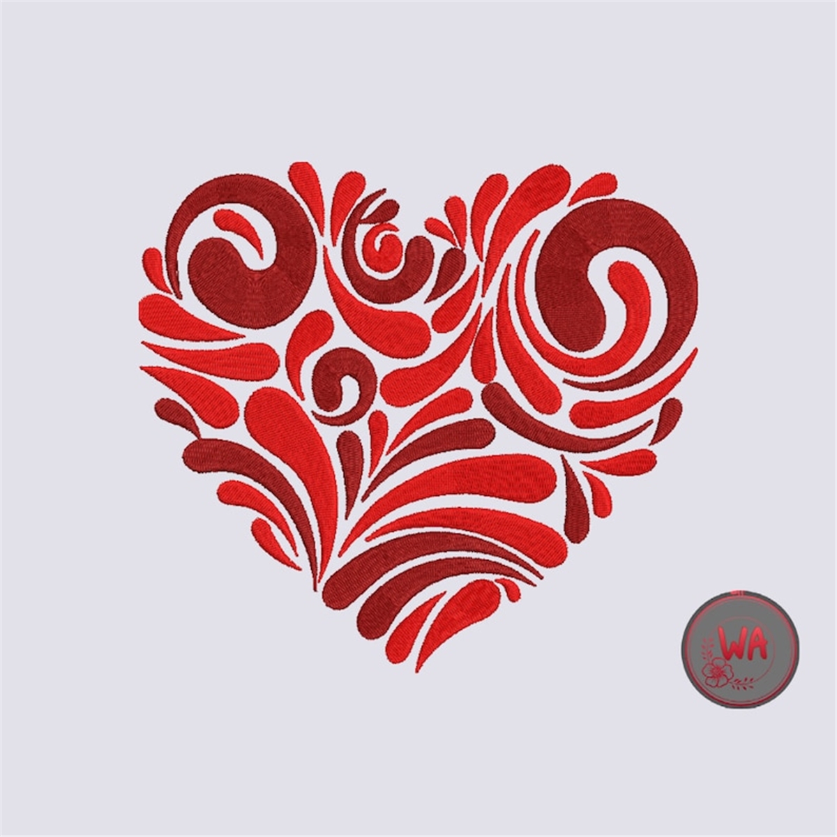 Valentine Heart Machine Embroidery Designs, Heart Digital Em - Inspire ...