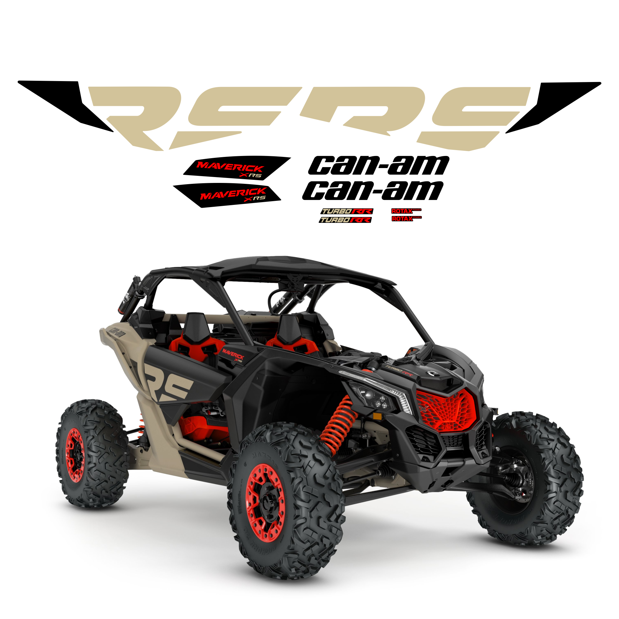 BRP CAN-AM MAVERICK X3 XRS Turbo RR decal stickers kit | Inspire Uplift