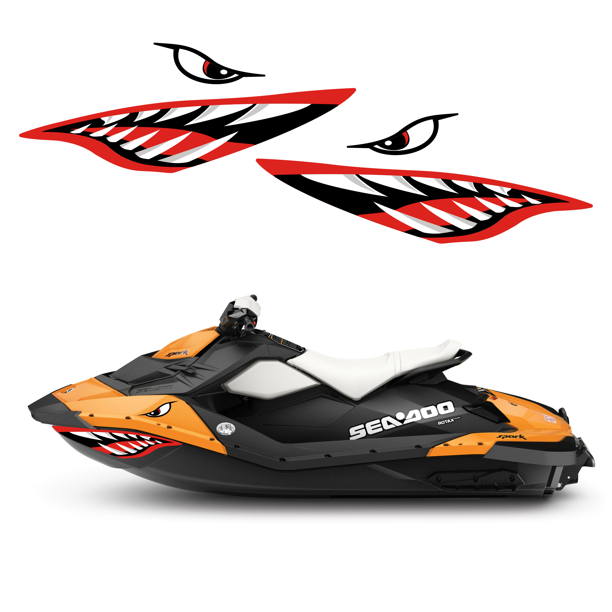 Shark decal stickers kit | Inspire Uplift