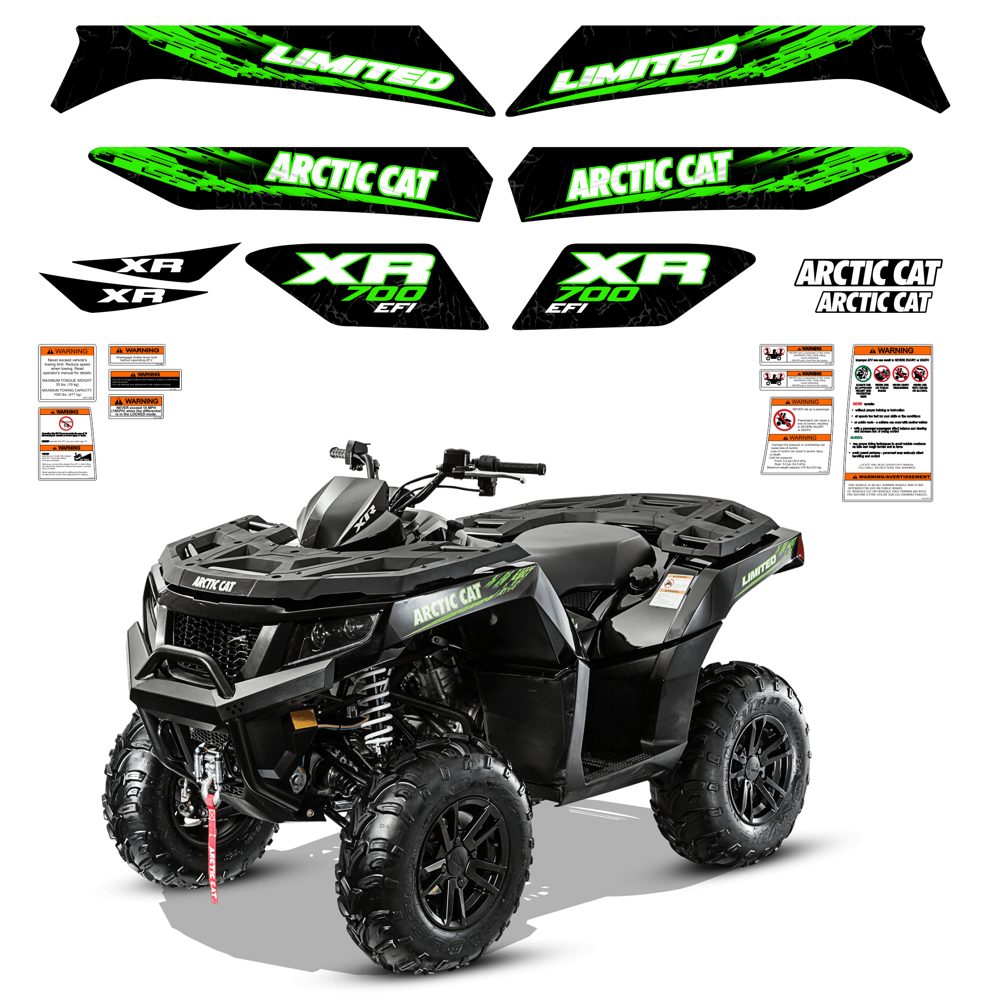 ARCTIC CAT XR 700 decal stickers kit | Inspire Uplift