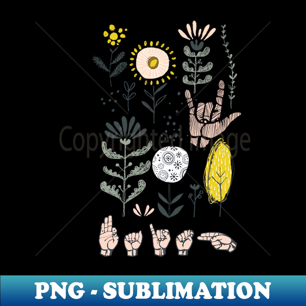 Deaf ASL Sign Language Faith Christian Boho Floral T-Shirt - | Inspire ...