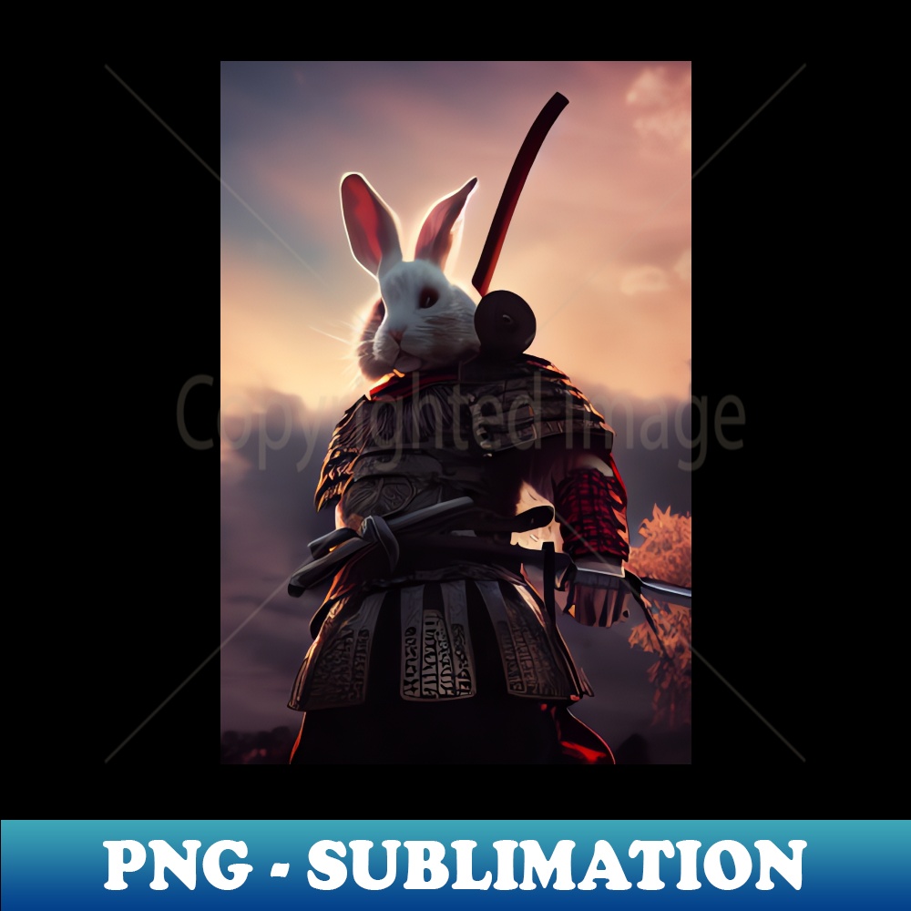Rabbit Samurai Warrior - PNG Transparent Sublimation File - | Inspire ...