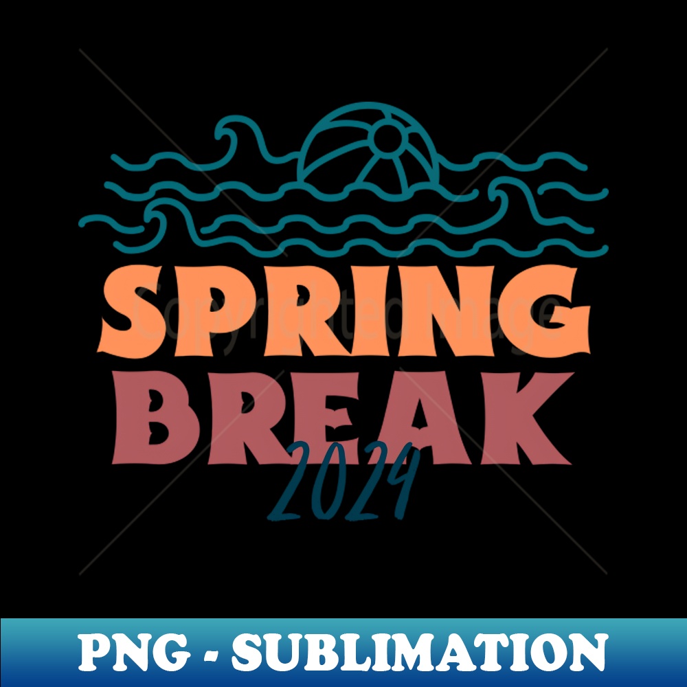 Spring Break 2024 Beach Ball - Premium Sublimation Digital D | Inspire Uplift