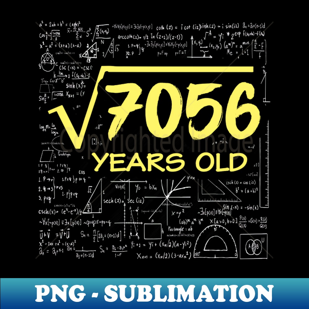 Square Root 84th Birthday 84 Years Old Math Lover - Special | Inspire ...