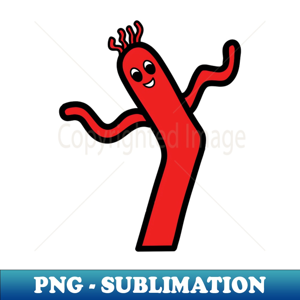 Red Wacky Waving Inflatable Man - Elegant Sublimation PNG Do | Inspire ...