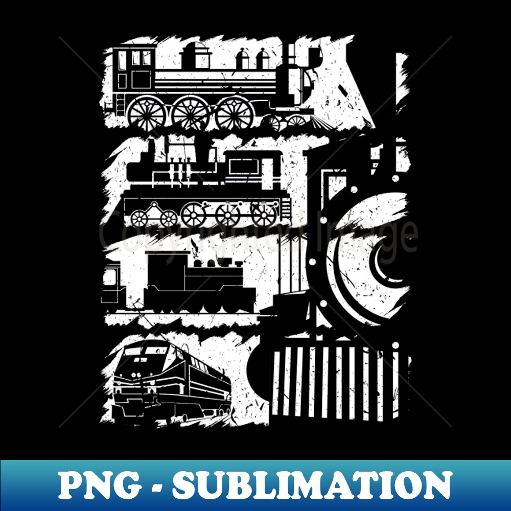 Railroad Locomotives Model Train - PNG Transparent Sublimati - Inspire ...