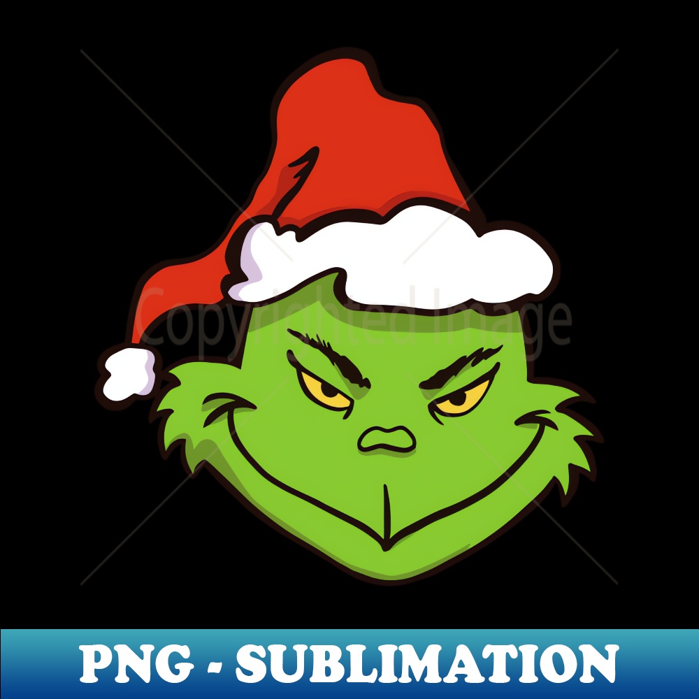 Cute Grinchmas Face - Retro PNG Sublimation Digital Downloa - Inspire Uplift