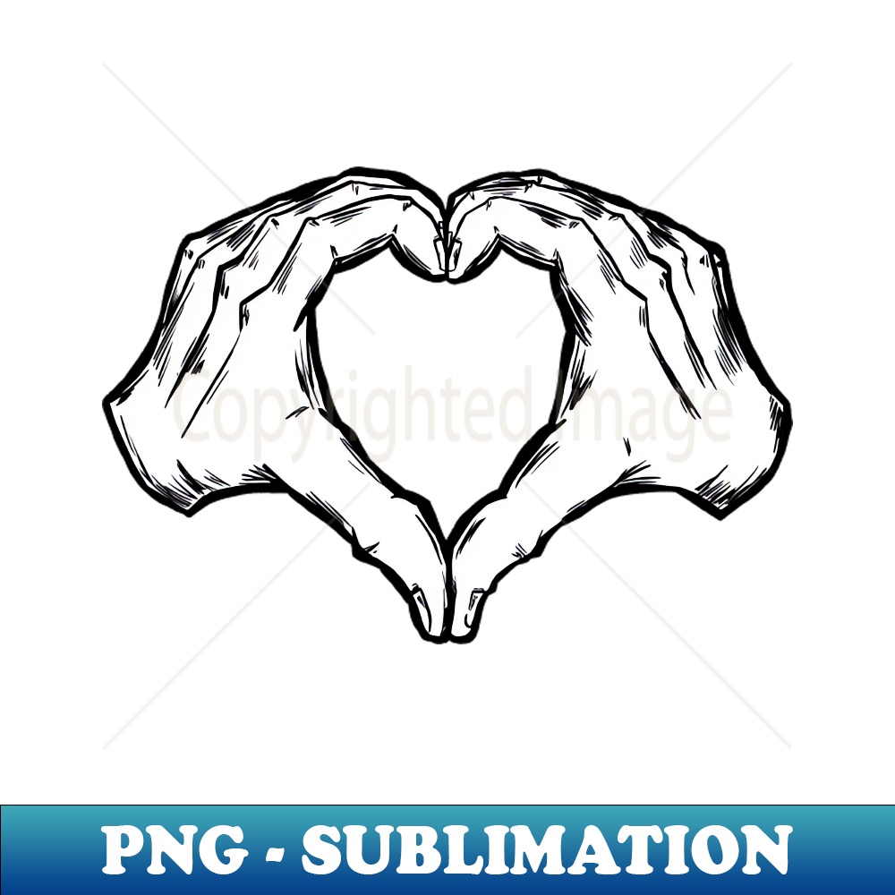 Heart Hands Over Heart - Decorative Sublimation PNG File - U | Inspire ...