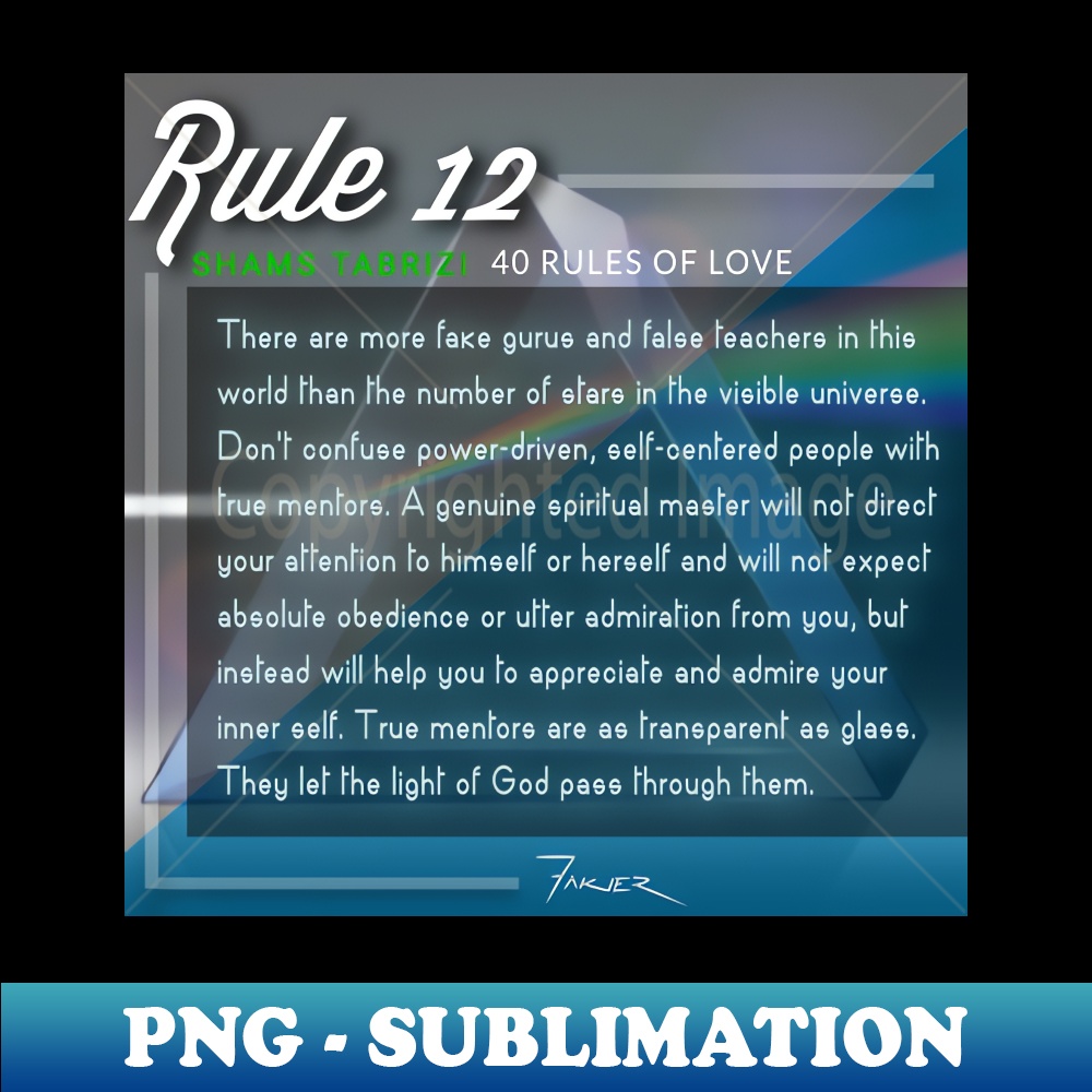 40 RULES OF LOVE - 12 - Instant PNG Sublimation Download - B | Inspire ...