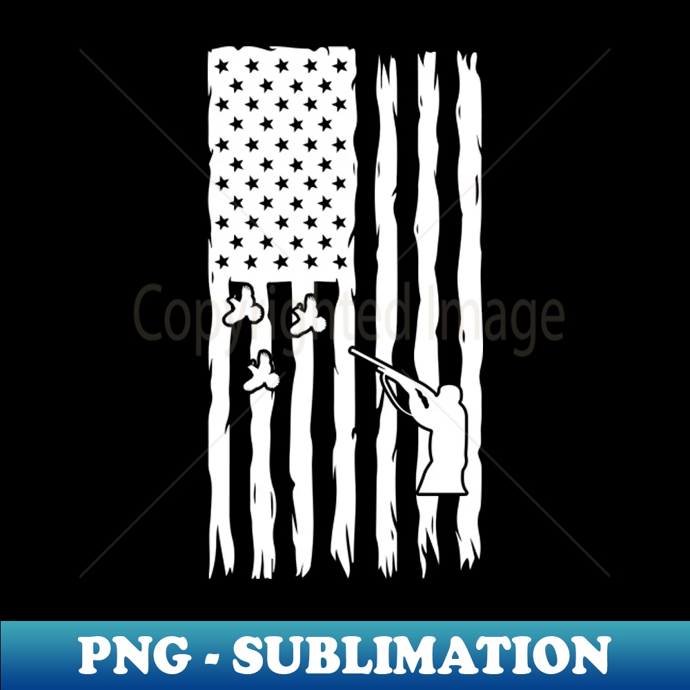 Quail Hunter Quail American Flag - PNG Sublimation Digital D - Inspire ...