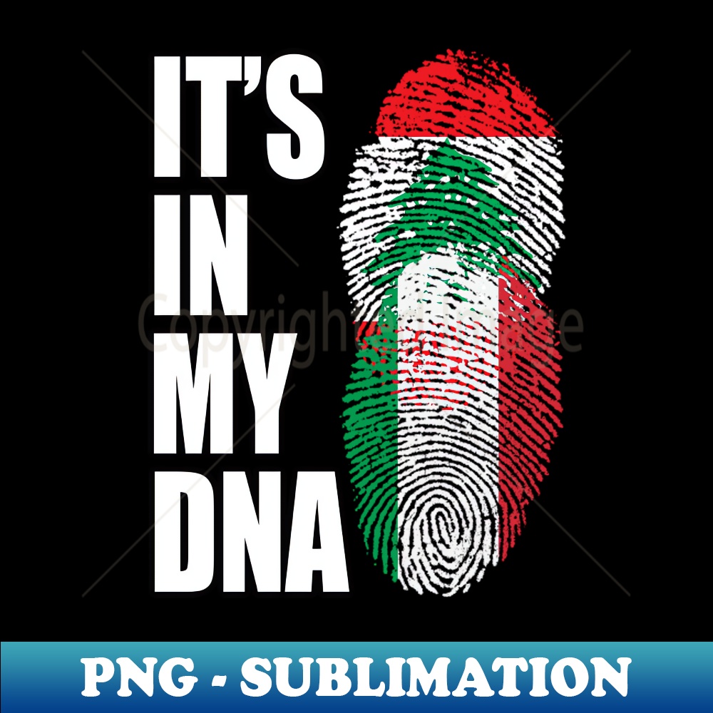 Lebanese And Italian Mix Heritage DNA Flag - Sublimation-Rea | Inspire ...