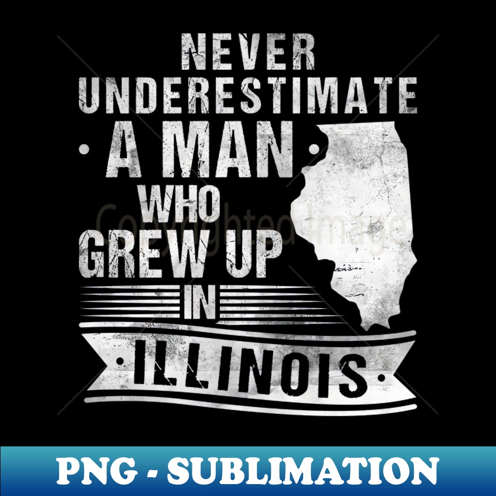 Vintage Illinois Map A Man Who Grew Up In Illinois - Decorat | Inspire ...