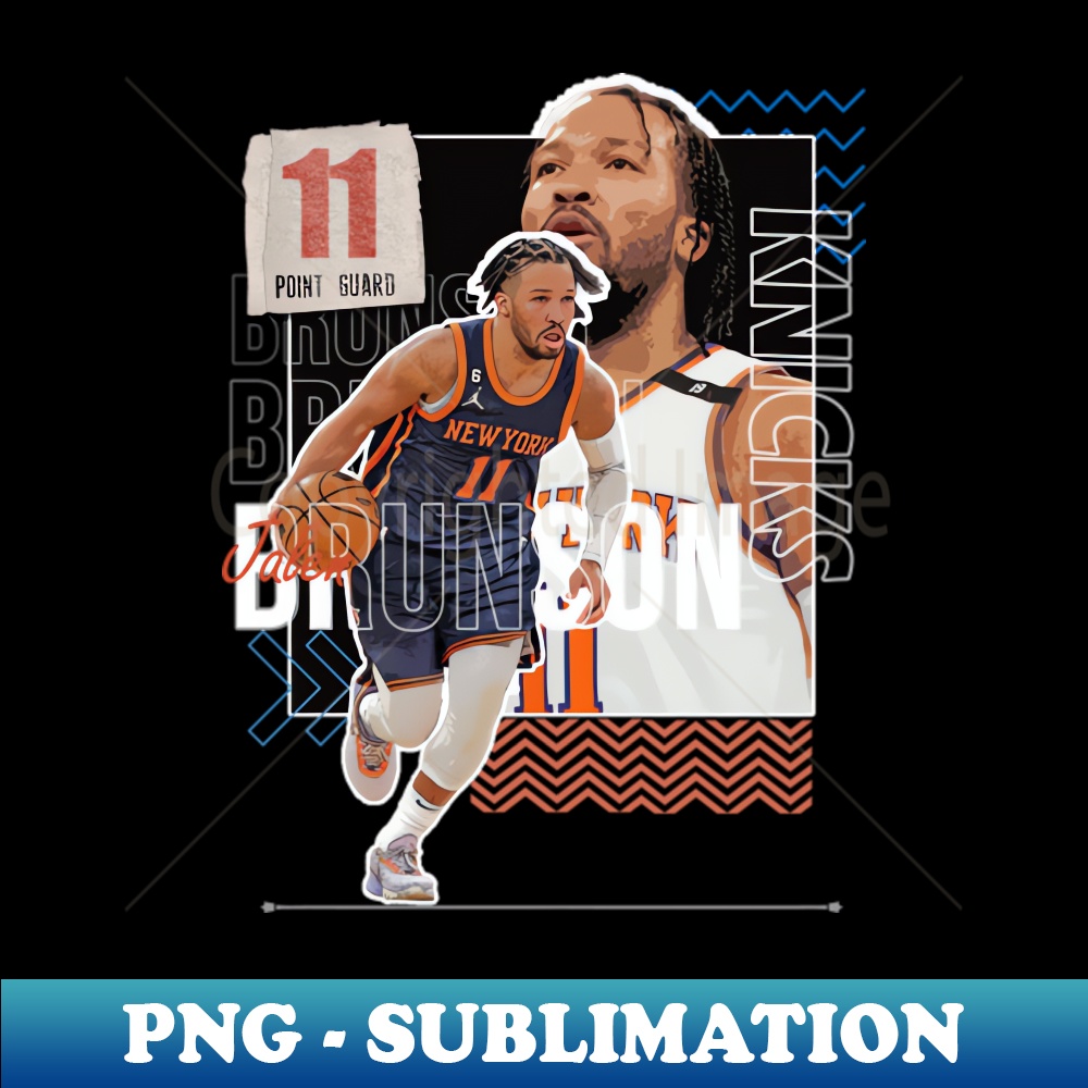 Jalen Brunson Paper Poster Version 6 - PNG Transparent Subli | Inspire ...